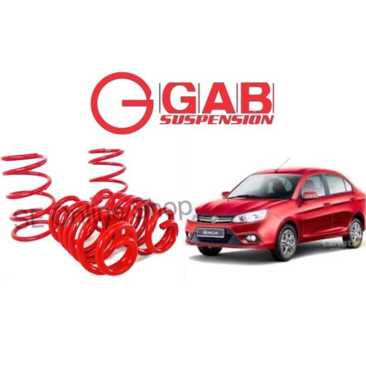 Original GAB Sport Spring Lowered Spring Proton Saga VVT,New Persona ...