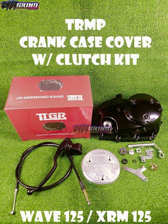 CLUTCH CONVERTION KIT WITH TRMP CNC CRANK CASE COVER SET HONDA WAVE 125 ...