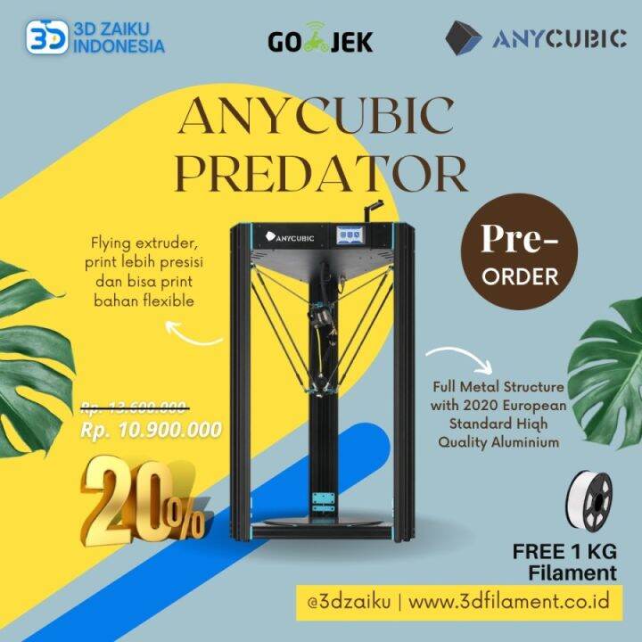 Anycubic Predator Ultra Big Kossel Size 3D Printer with Autoleveling ...