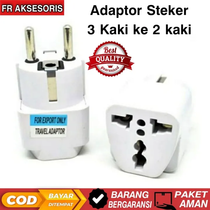 colokan kaki 3 ke 2 steker adaptor stop kontak 3 kaki ke 2 kaki Over Steker MULTI PLUG | Lazada ...
