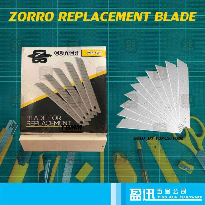 ZORRO Cutter Blade Refill For Big Cutter/Knife 18mm | Lazada