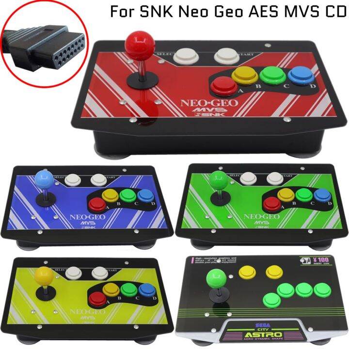 NEOGEO 6 Buttons 15Pin Piso Arcade Joystick Controller Artwork Panel ...