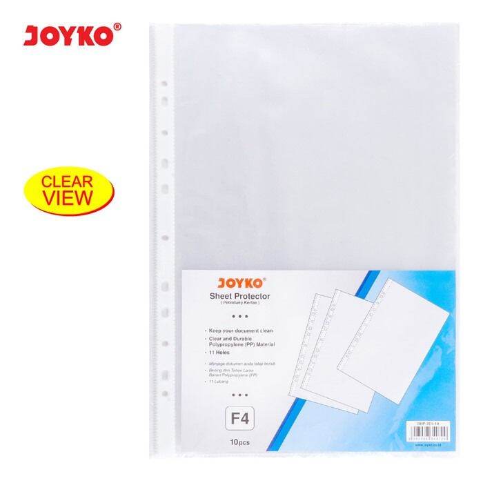 Joyko SHP-201-10 Sheet Protector F4 Plastik Wadah File Binder Folio Per ...