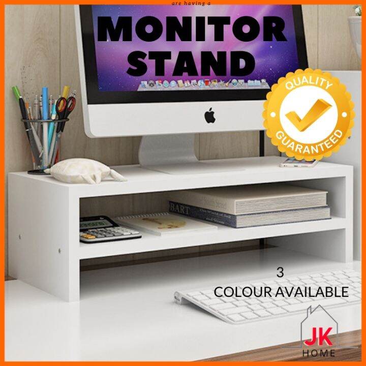 JK Computer Monitor Stand Riser Increased Shelf Base Laptop Stand Table Storage Tray Monitor ...