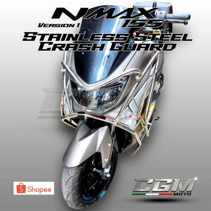 ⭐️NMAX V1 FULL & HALF ARMOR CRASH GUARD STAINLESS STEEL FULL CRASH ...