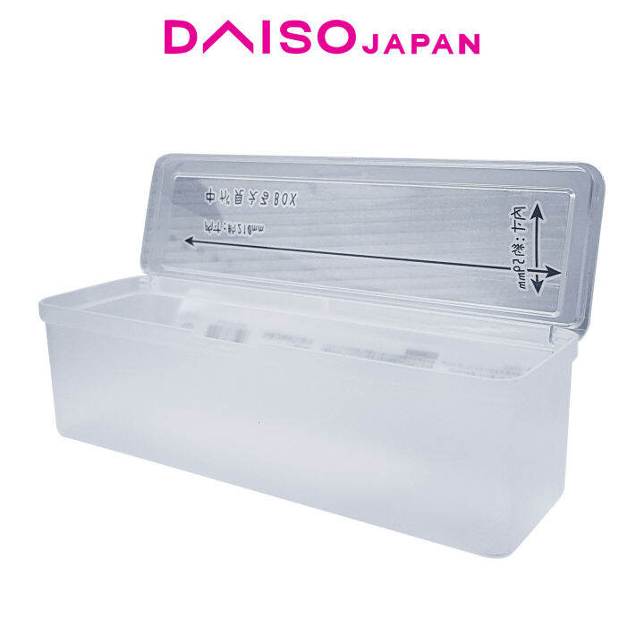 Daiso Long Clear Storage Box with Lid | Lazada PH