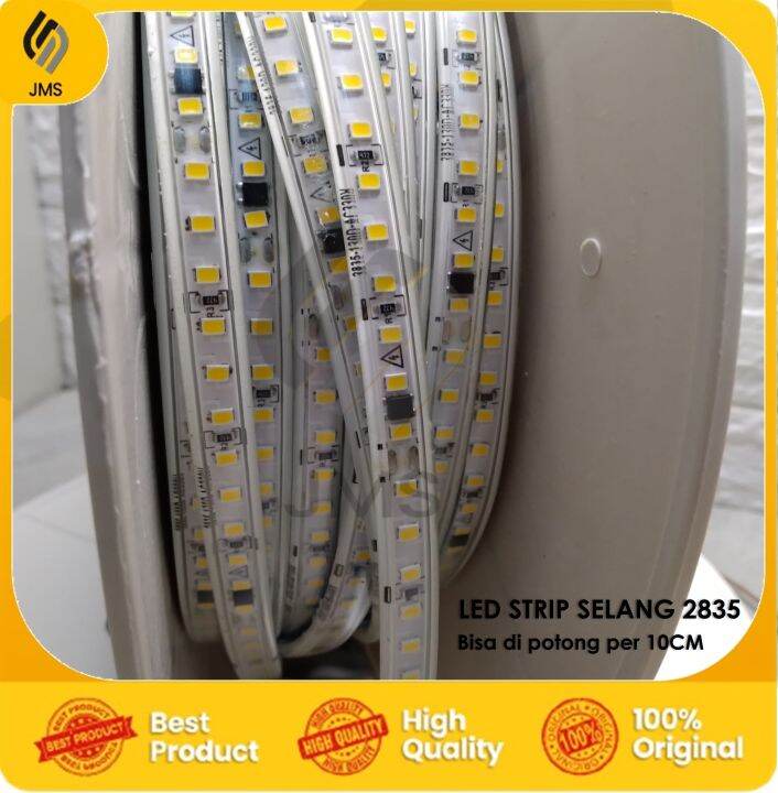 Lampu Led Strip 2835 LED Selang 120L 120 Lampu Outdoor IP65 220V bisa potong 10cm tanpa perlu ...