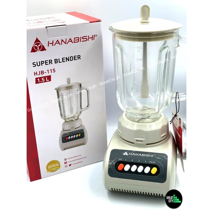 Best Juicer Machine Hanabishi Super Blender 1.5 Liters HJB 115 | Lazada PH
