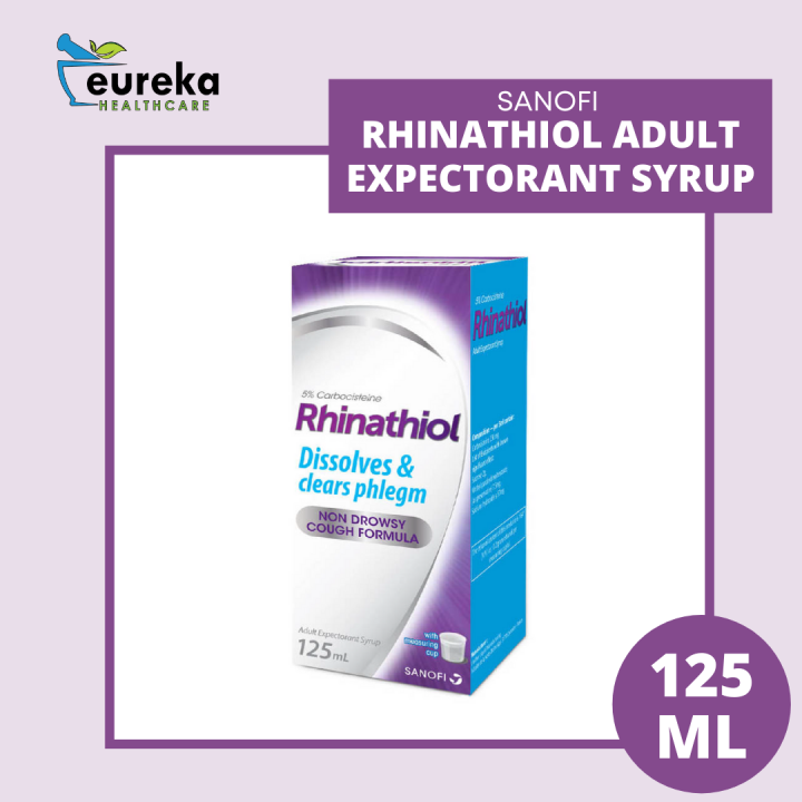 SNF RHINATHIOL 5% FOR ADULTS EXPECTORANT SYRUP 125ML | Lazada