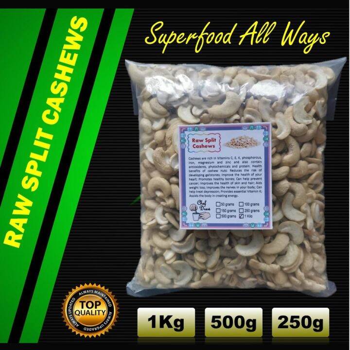 RAW SPLIT CASHEW (250g 500g 1 kg) | Lazada PH