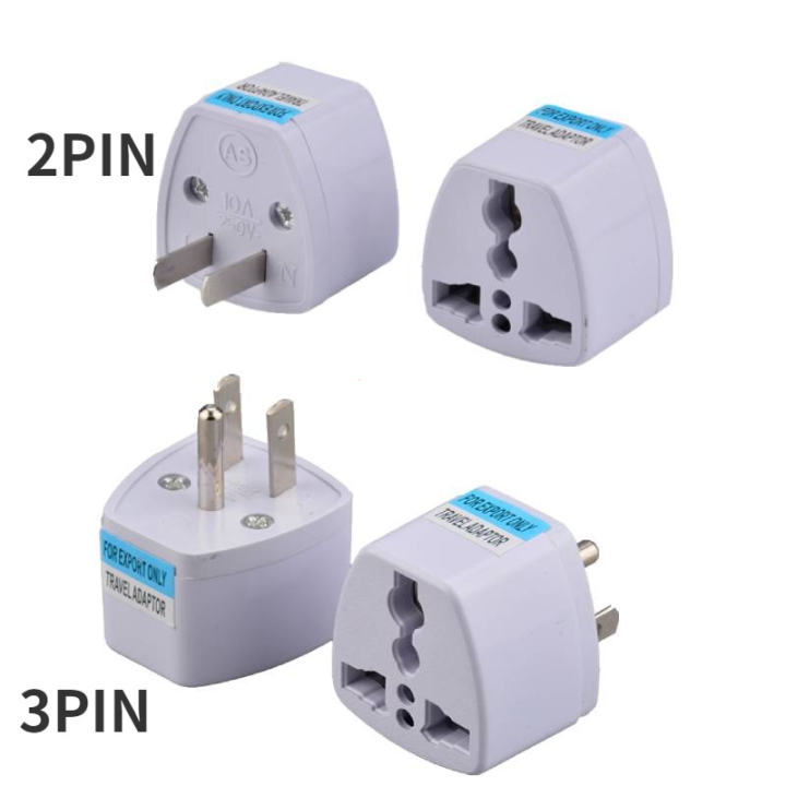 PANSON US Two-pin/Tripod Converter Adapte Universal Travel Adapter Plug ...
