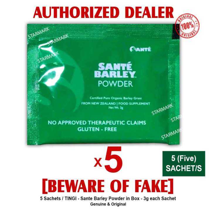 Sante Barley Powder in SACHET or SACHETS 3g ( TINGI ) from Sante Barley ...