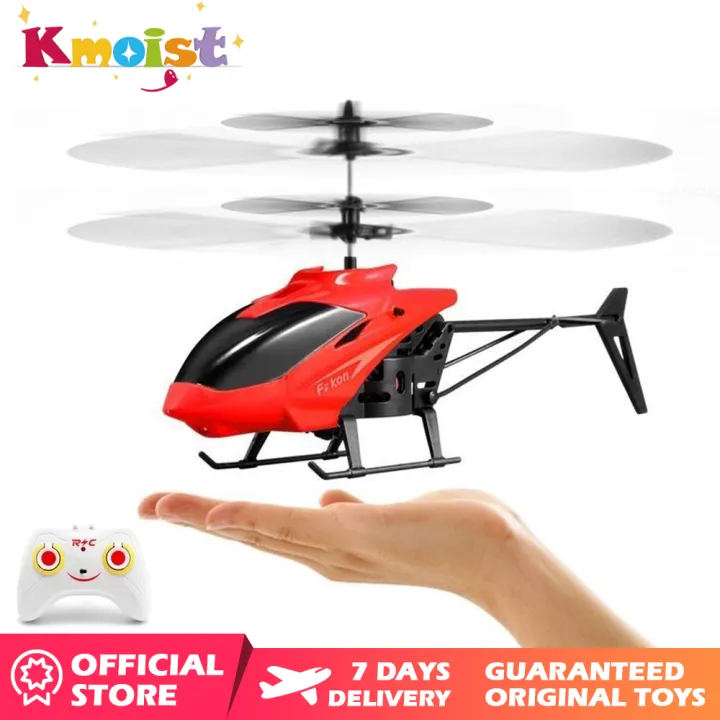 Kmoist มินิเฮลิคอปเตอร์บินของเล่นคู่มือ RC เครื่องบินเครื่องบินควบคุมระยะไกลที่มีไฟกระพริบ ...