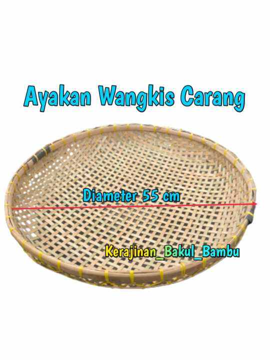 Ayakan Bambu WANGKIS CARANG Saringan bambu anyaman jarang ukuran besar ...