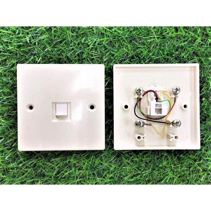 [READY STOCK]TELEPHONE 1GANG WALL SOCKET FOR RJ11 | Lazada