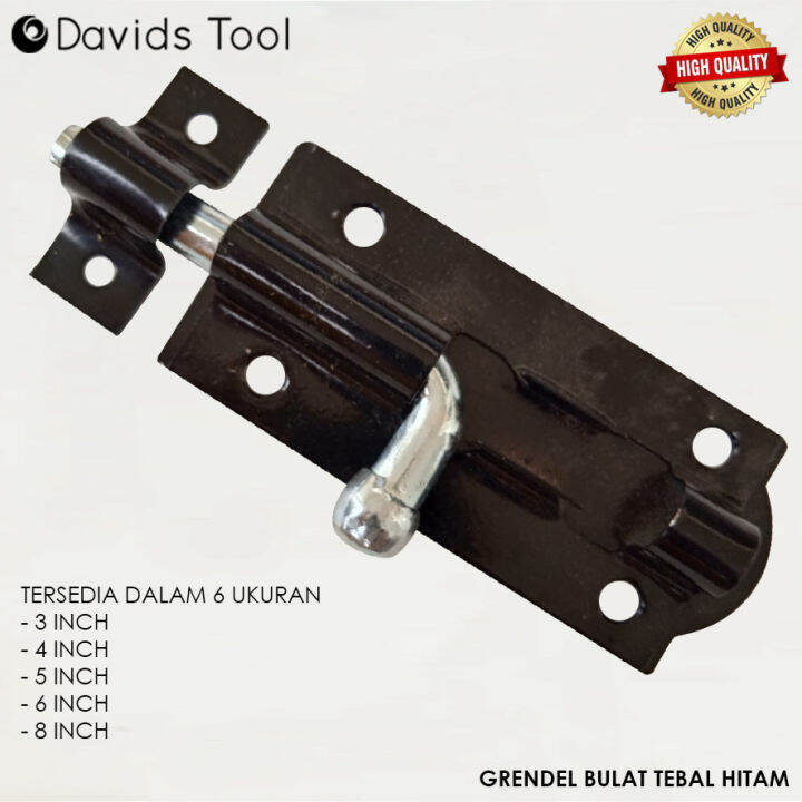 Grendel Pintu Gerendel Jendela Bulat Tebal Hitam | Lazada Indonesia