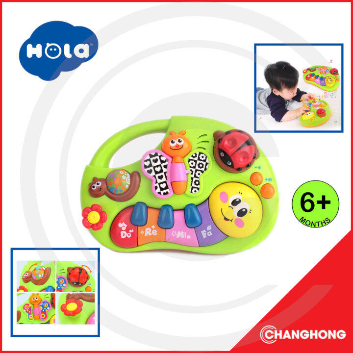 Hola | Smiley Face Fun Musical Toy Keyboard | Lazada