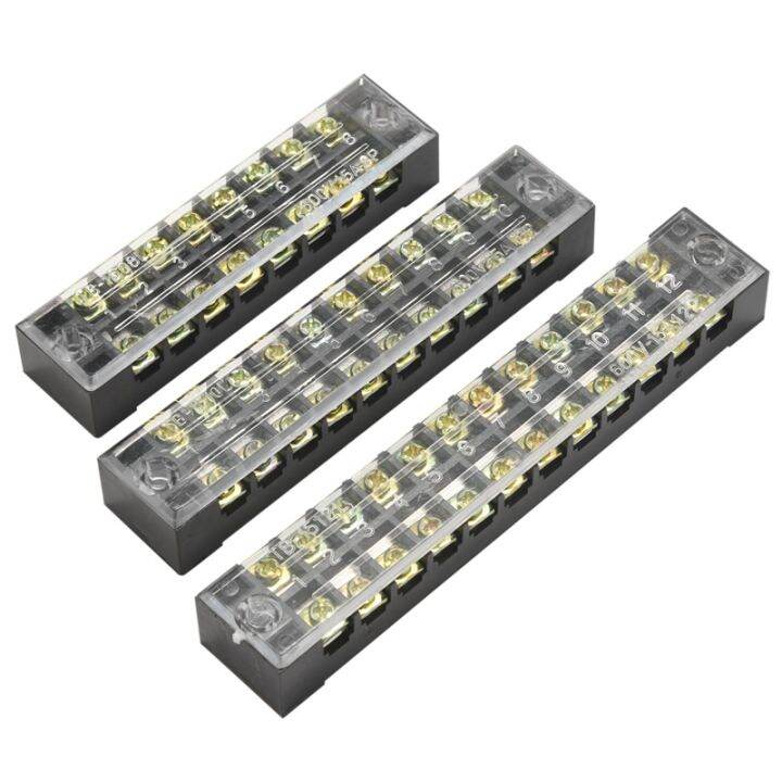 Screw Terminal Strip, 6Pcs Double Row 8/10/12 Position Screw Terminal ...