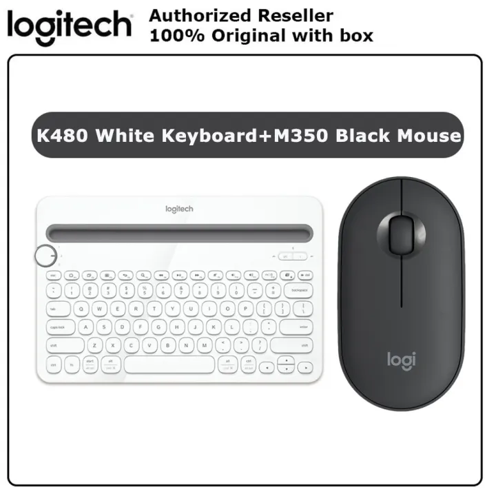 Logitech K480 M350 Bluetooth Multi-Device Keyboard for Windows Mac OS iOS Android Smartphone ...
