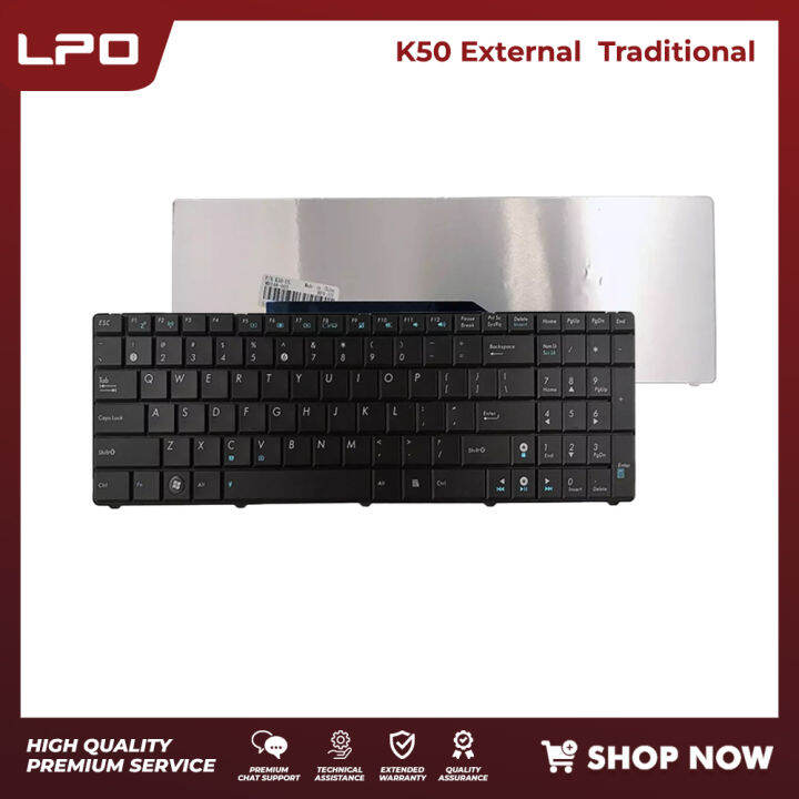 LPO Laptop Keyboard K50 Compatible with K50A K50C K50I K50AB K50IJ ...