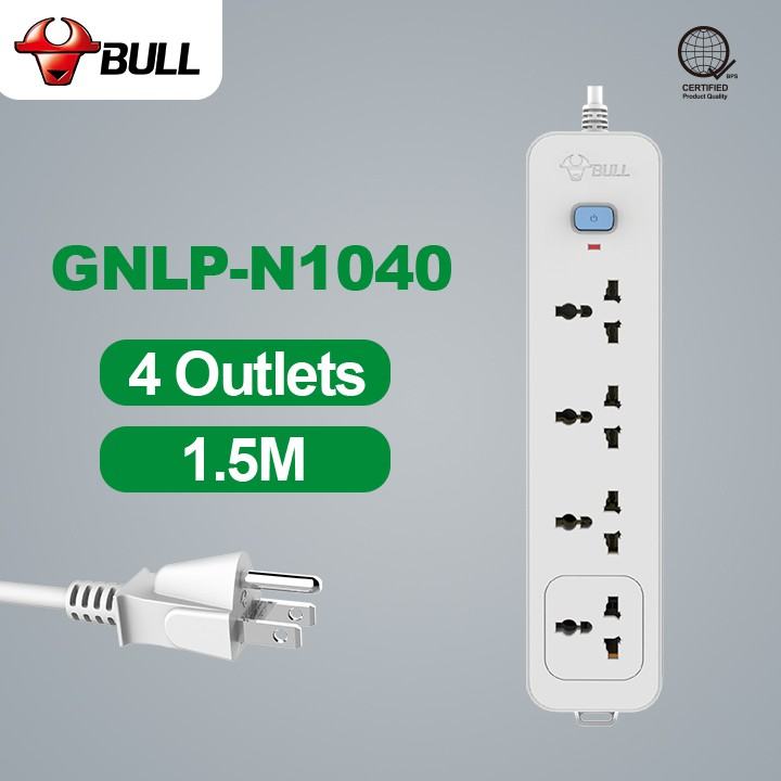Bull Extension Socket N1040 1.5 Meter 4 Outlets | Lazada PH