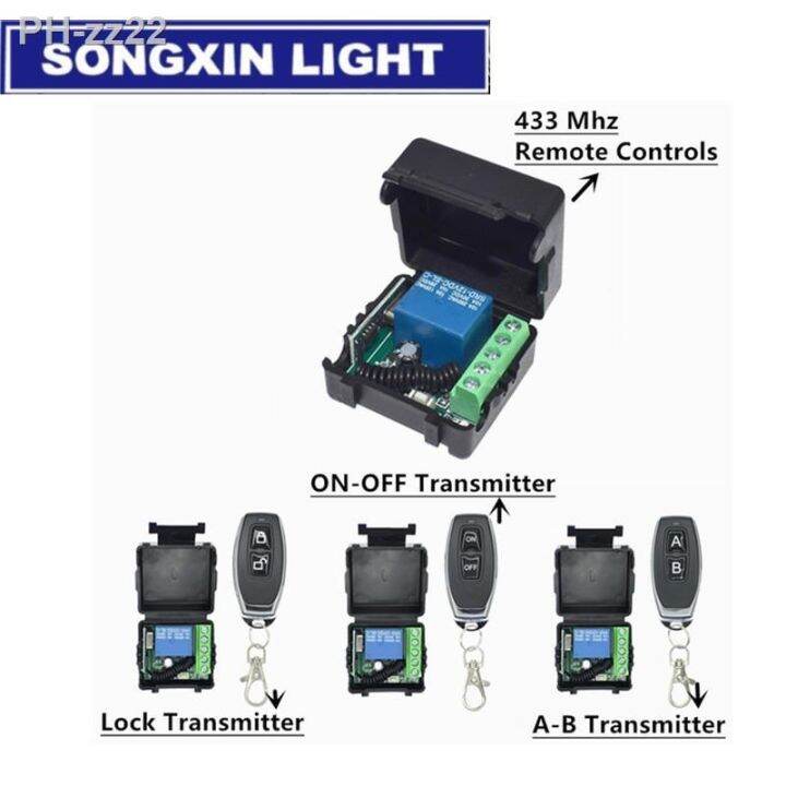 ☑﹊ RF Transmitter 433 Mhz Remote Controls with Wireless Remote Control ...