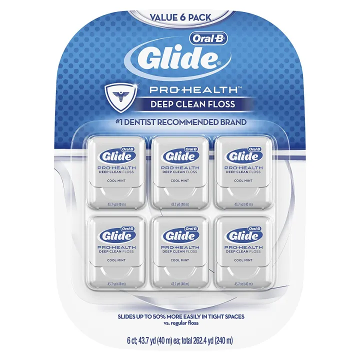 Glide Oral-B Pro-Health Deep Clean Floss, Mint, Pack of 6 | Lazada PH