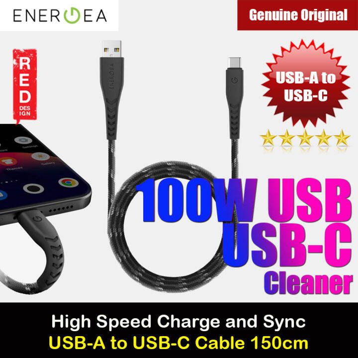 Energea USB A to Type C Cable Energea Nyloflex 5A Fast Speed Charging ...
