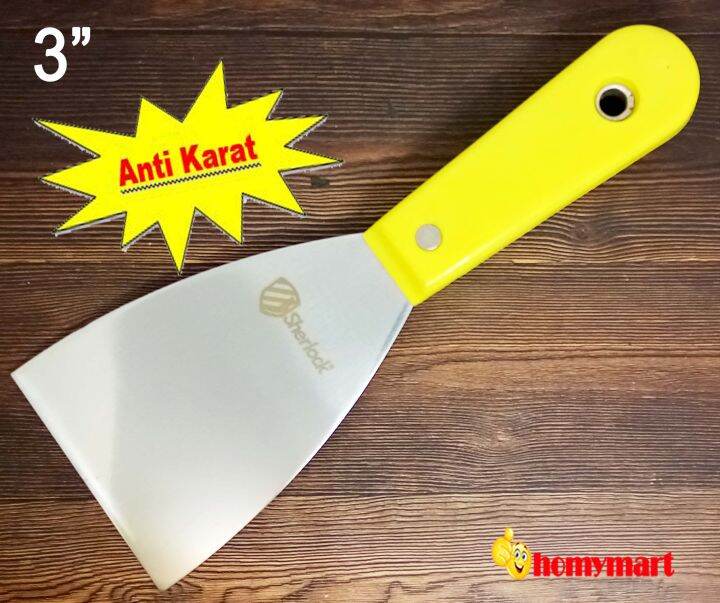 kape skrap gagang plastik 3” sherlock (Sekrap/Scrap/kape) stainless ...