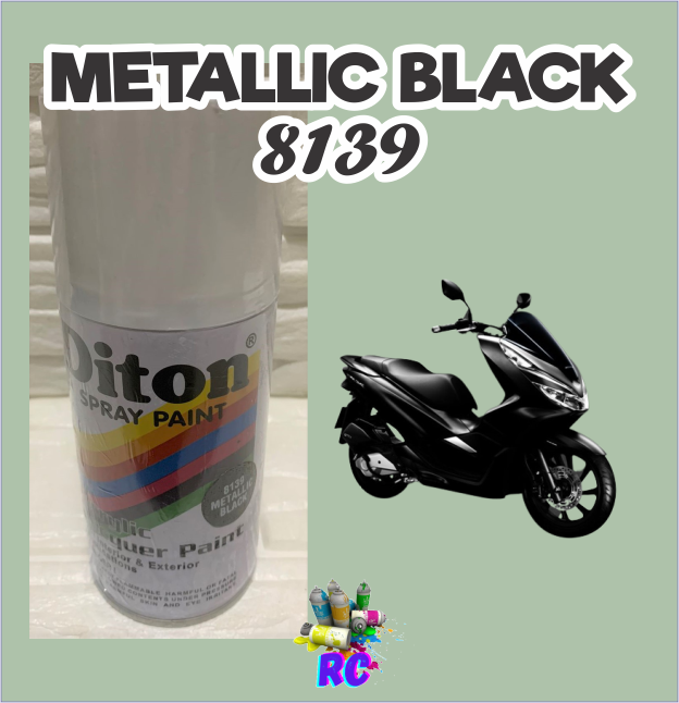 Cat Pilox DITON Metallic Black 8139 300cc | Lazada Indonesia