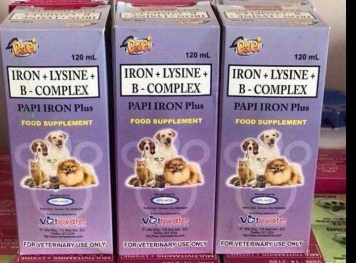 Papi Iron Plus B-Complex Supplement for Dogs & Cats 120ml | Lazada PH