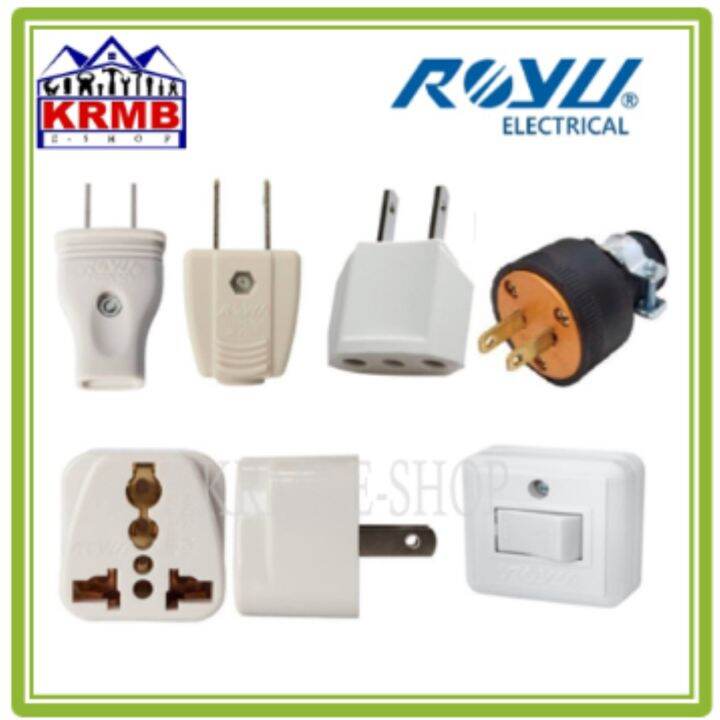 ROYU Regular Rubber Heavy Duty Plug Universal Octopus Round to Flat ...