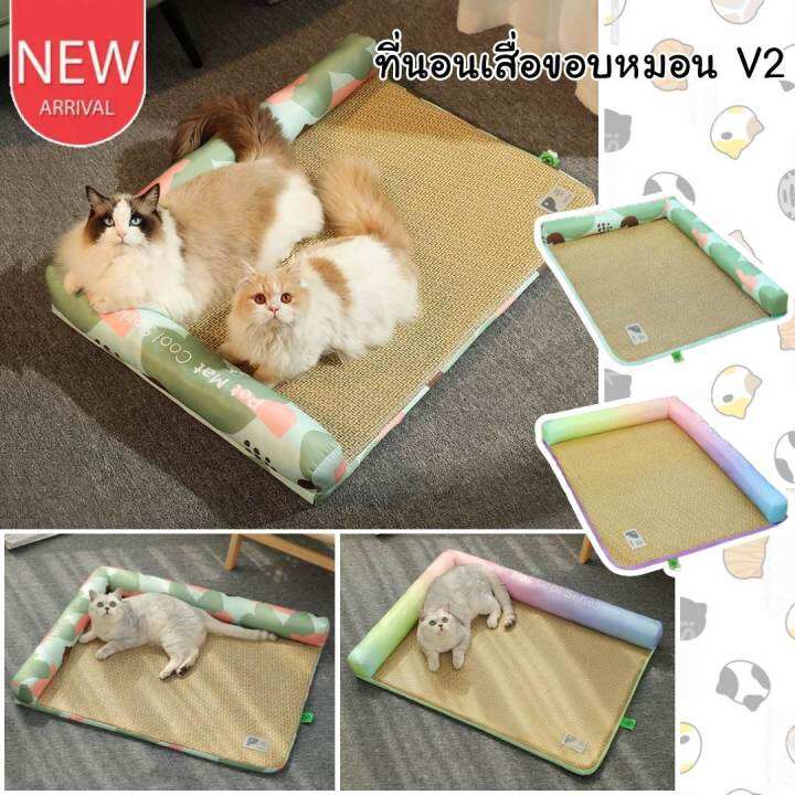 CatHoliday ที่นอนเสื่อขอบหมอน V2 ที่นอนแมว ที่นอนสัตว์เลี้ยง | Lazada.co.th
