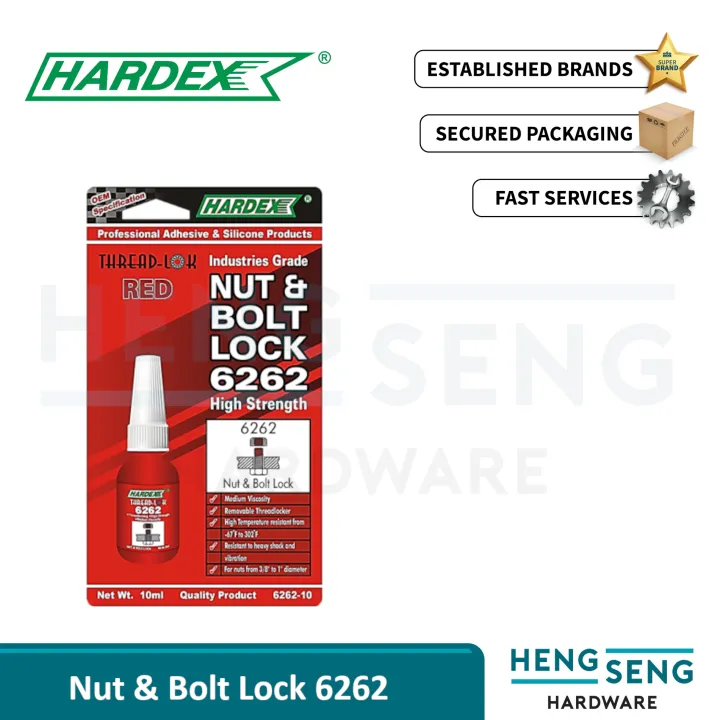 HARDEX THREAD LOCK NUT & BOLT LOCK 6262 HIGH STRENGTH | Lazada