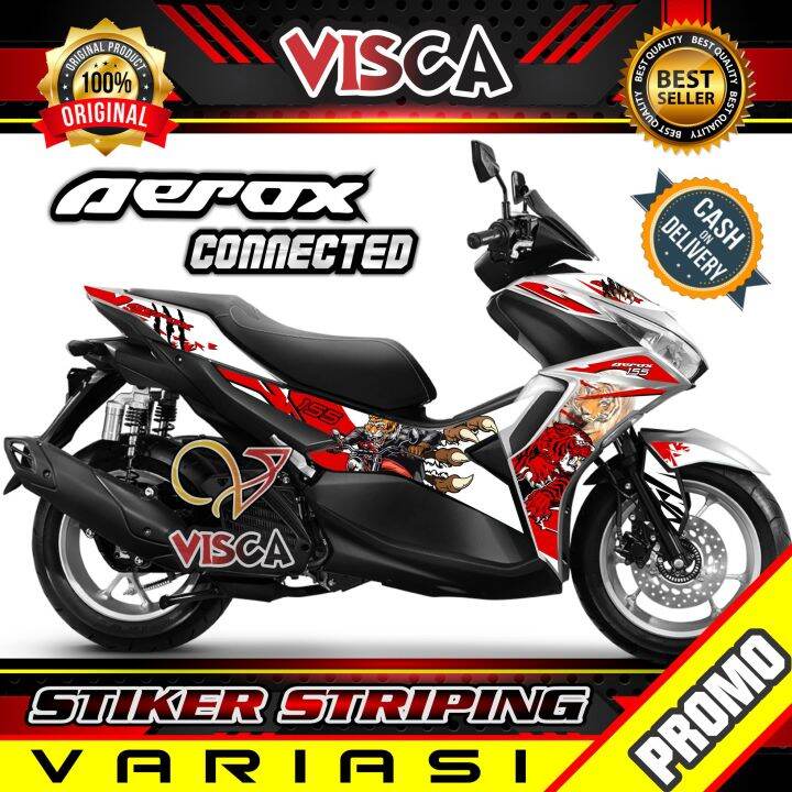 Stiker Striping Aerox 155 Connected Variasi Tiger | Lazada Indonesia