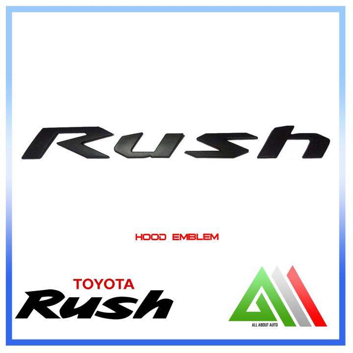 Toyota Rush Hood Emblem (Matte Black) | Lazada PH