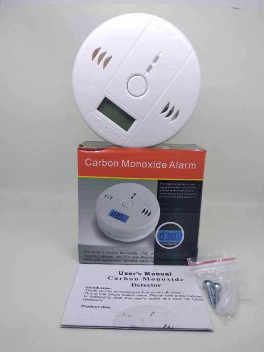 Detector Asap CO2 Carbon Monoxide Smoke Alarm | Lazada Indonesia