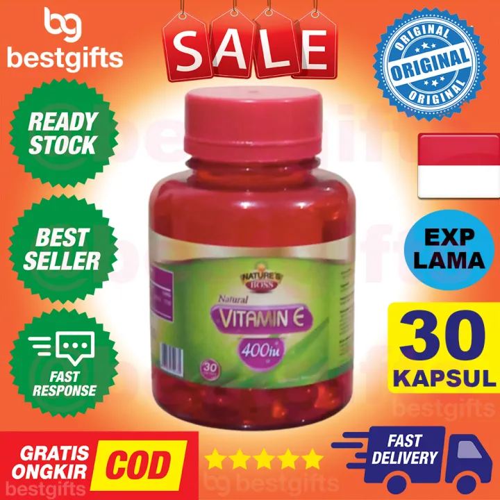 NATURE'S NATURES NATURE BOSS VITAMIN VIT E 400 IU 400IU AWET MUDA IMUN ...