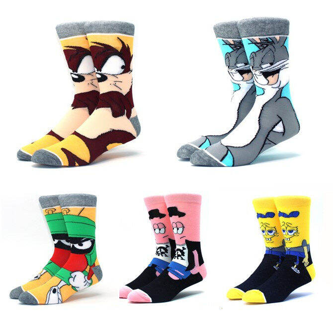 YAZI FASHION Fashion socks personality anime socks cartoon skarpety ...
