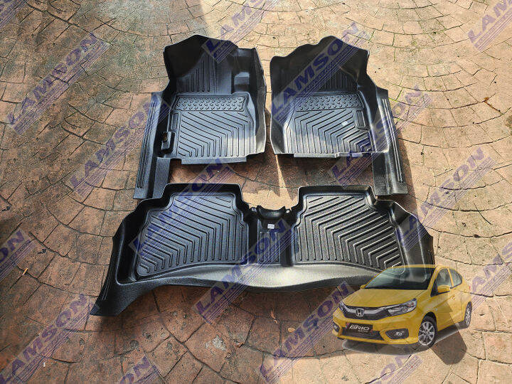 Honda Brio 2nd Generation 2019 - 2023 5D Extended Deep Dish Mats ...