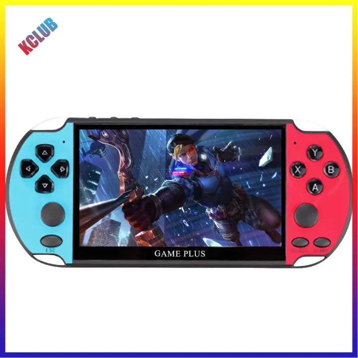 X7 Plus 5.1นิ้วเกมแบบพกพาคอนโซล8GBผู้เล่นเกมส์Built-In 200เกม | Lazada ...