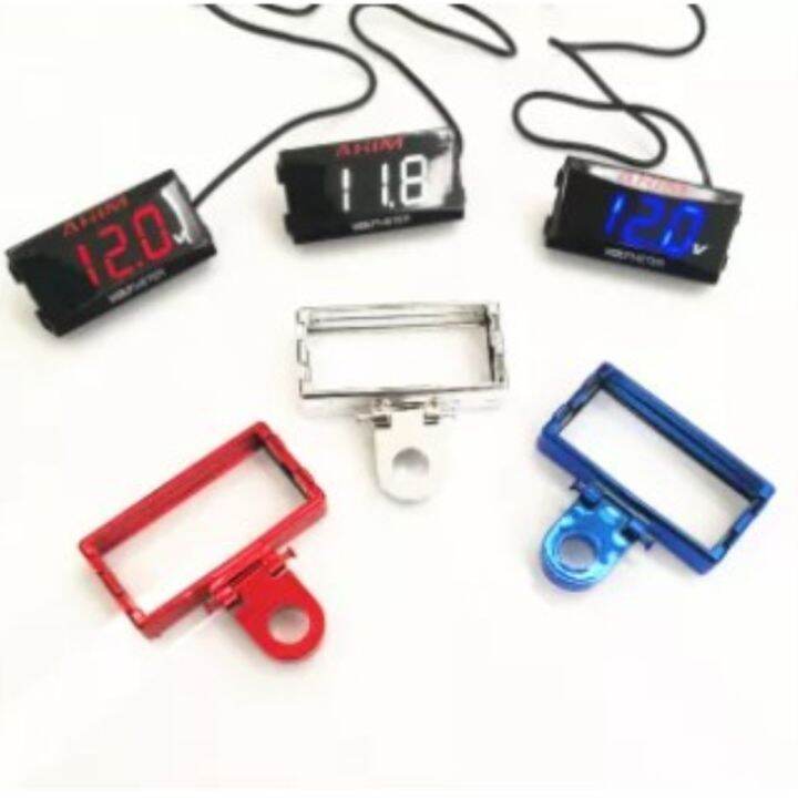 [HALO MOTOR] MOTORCYCLE VOLTMETER WITH BRACKET | Lazada PH