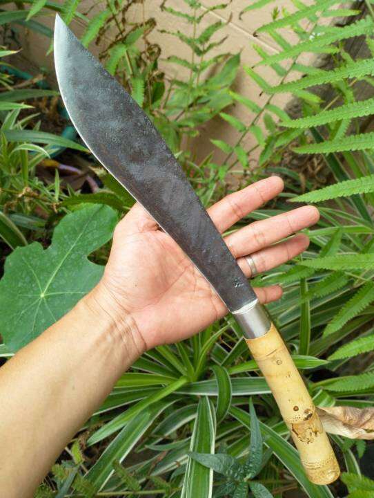 มีดเหน็บ มีดอีเหน็บ อีเหน็บ (E-Nep) มีดแคมป์ มีดเดินป่า ใบ 10.2”SUP9 ชุบแข็งบ่อเกลือ ผิวไฟ ด้าม ...