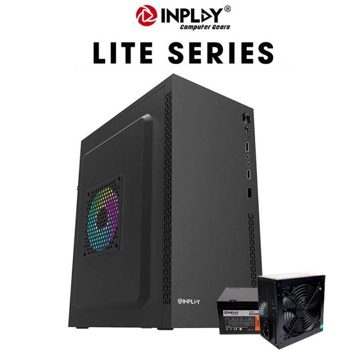 InPlay Lite X9 Micro ATX with 200W PSU Supports Micro-ATX or Mini ATX Mobo Durable Optimal ...