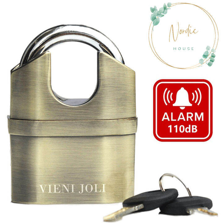Security Alarm Padlock Heavy Duty Professional Security System Anti ...