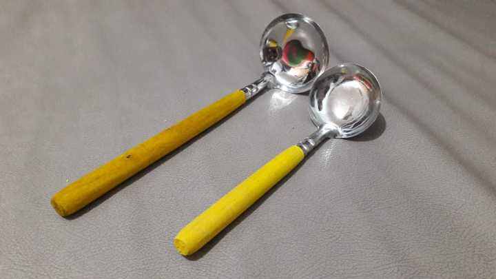 Centong / Sendok Sayur / Sup / Centong Adonan Kue Isi 2 Ukuran Kecil ...