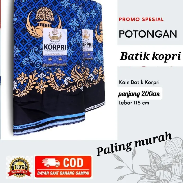 ( ORIGINAL ) KAIN BATIK KORPRI TERBARU, KAIN KORPRI TERBARU, BAHAN KAIN ...