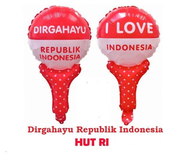 Balon Pentung Pendek 17 Agustus / Balon Foil 17 Agustus / Balon ...