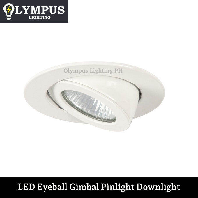 Olympus LED Eyeball Gimbal Pinlight Downlight (Replaceable Bulb ...