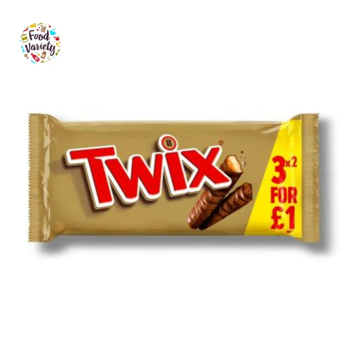 Twix Twin Multipack 3 Pack 120g ทวิกซ์ ทวิน ช็อกโกแบตบาร์ 3 แพ็ค 120 ...